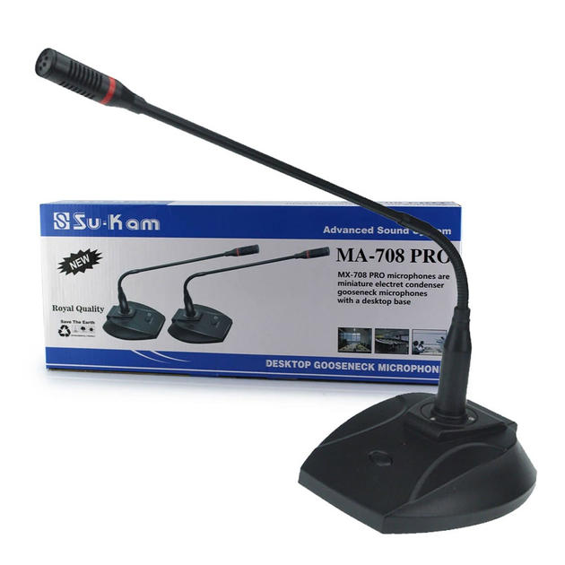 Настольный радиомикрофон с кабелем Su-Kam MA-708 Pro микрофон для ...