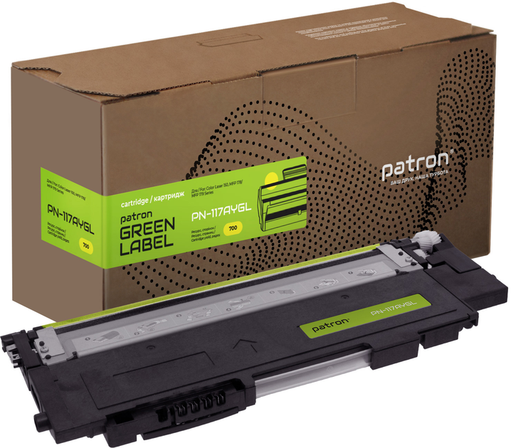 Тонер-картридж Patron Green Label сумісний аналог HP 117A (W2072A ...