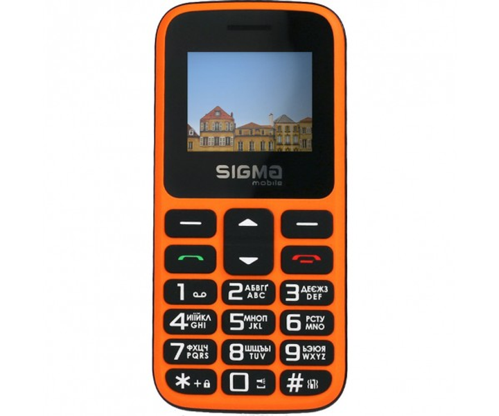 Мобильный телефон (бабушкофон) Sigma mobile Comfort 50 HIT Orange ...