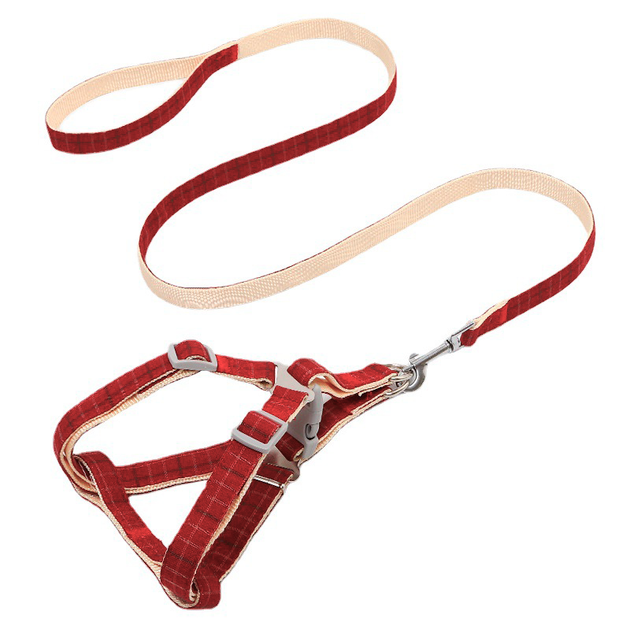 Шлея для собак с поводком Pipitao 165510 Cage Red 1*120 cm (SK-8918 ...