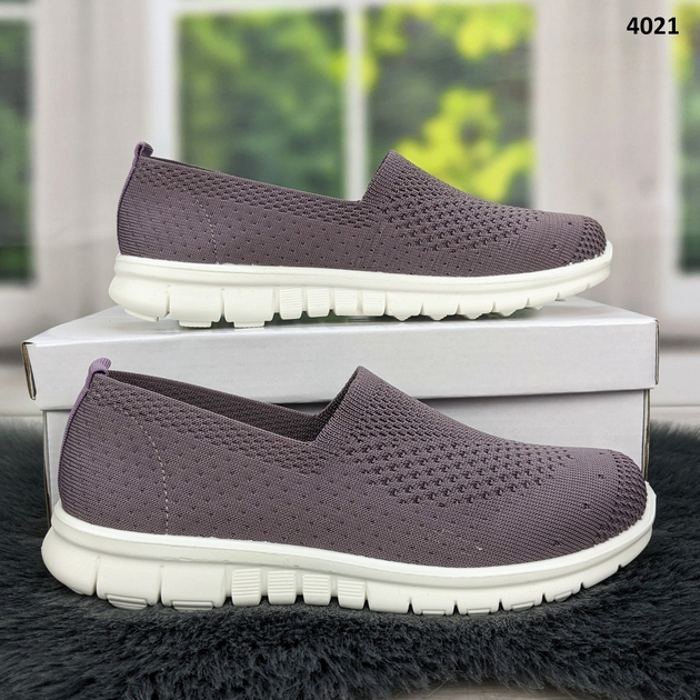 Мокасины женские Inblu JP-1C текстильные лилового цвета 39 р (25 см ...