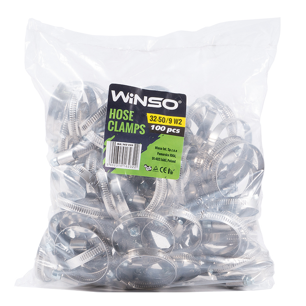 Хомуты Winso 32-50/W2, 9мм, 100шт – фото, отзывы, характеристики в ...