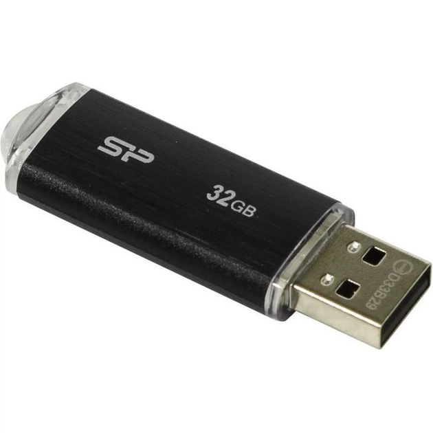 Флеш пам'ять USB Silicon Power Ultima U02 32GB Black (SP032GBUF2U02V1K) – фото, відгуки ...
