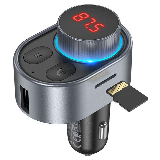 Автомобильный FM-Трансмиттер с быстрой зарядкой HOCO E72 |BT5.0, USB ...