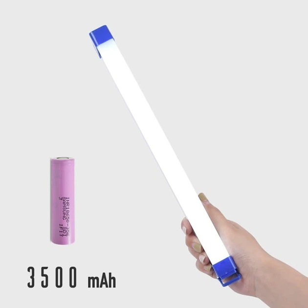 LED лампа акумуляторна USB Emergency light TUBE 52 см / АКБ Samsung ...