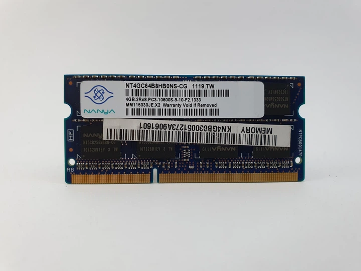 Оперативная память для ноутбука SODIMM Nanya DDR3 4Gb 1333MHz PC3-10600U (NT4GC64B8HB0NS-CG ...