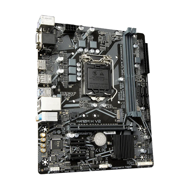 Материнская плата Gigabyte H410M H V2 s1200 Intel H470 HDMI/VGA M.2 GbE ...