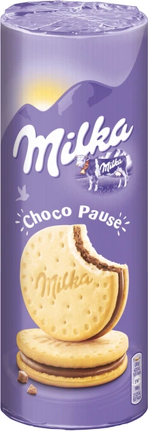 Печенье Milka Choco Pause с шоколадной начинкой 260 г (7622210100917 ...