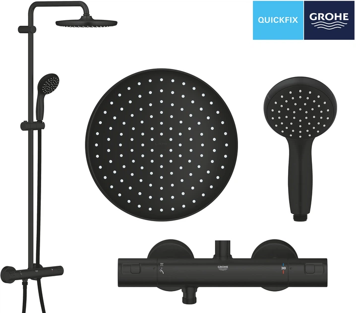 Душевая система с термостатом GROHE QuickFix Vitalio Start 250 ...