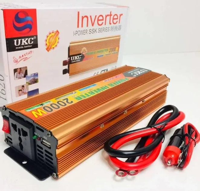 Авто инвертор 12V-220V преобразователь напряжения 2000W UKC SSK AC/DC ...