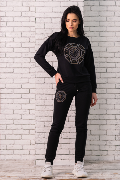 Fashions • Костюм женскии Sunrise Fashions 54-56 черный (№812-ол ...