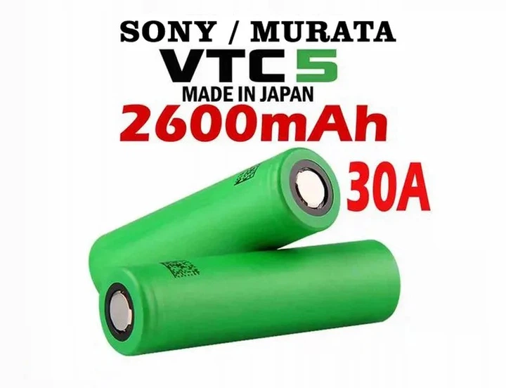 Аккумулятор высокотоковый 18650 Sony Murata VTC5 2600mAh 30A – фото ...