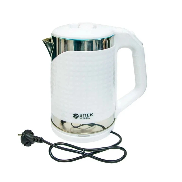 Електрочайник BITEK BT-3118 2.2L 2kW Білий електричний чайник, електро чайник (VS7005804) – фото ...