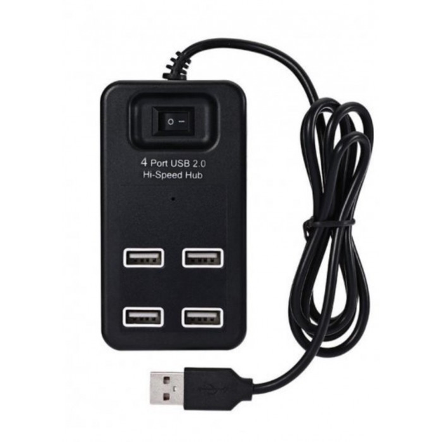 Хаб HUB P-1601 Переноска на 4 порта USB 2.0 Чёрный – фото, отзывы ...