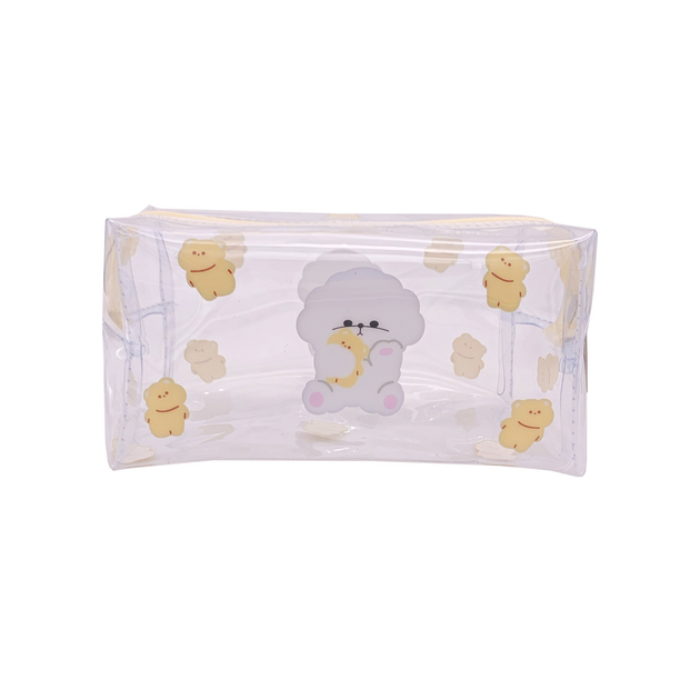 Силиконовая Косметичка ANbeauty Bear 19х10х9 см Прозрачная (AN0103012 ...