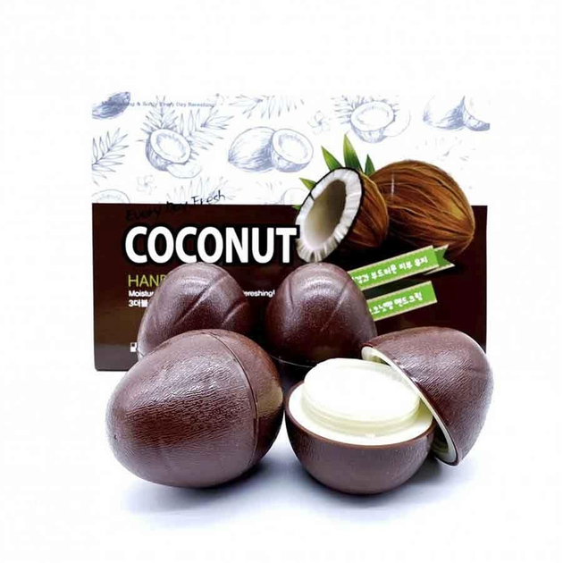 Увлажняющий крем для рук с кокосом 3W Clinic Coconut Hand Cream 30 мл ...