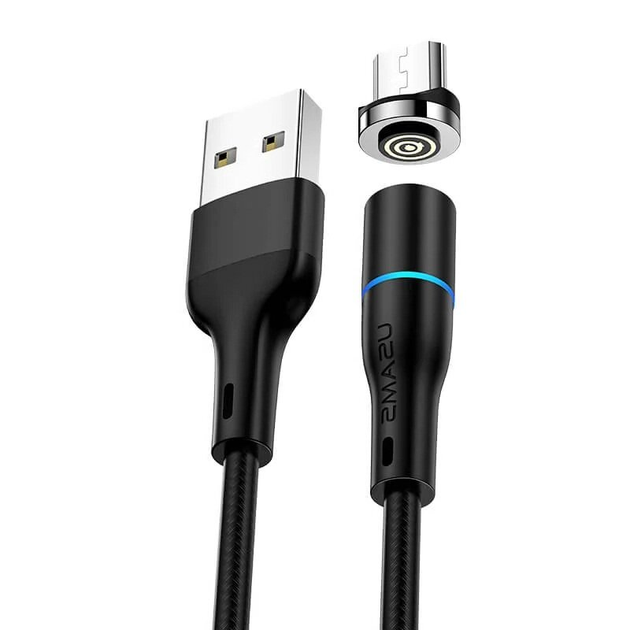 Магнітний кабель Usams US-SJ354 U32 micro-USB 2А для заряджання та ...