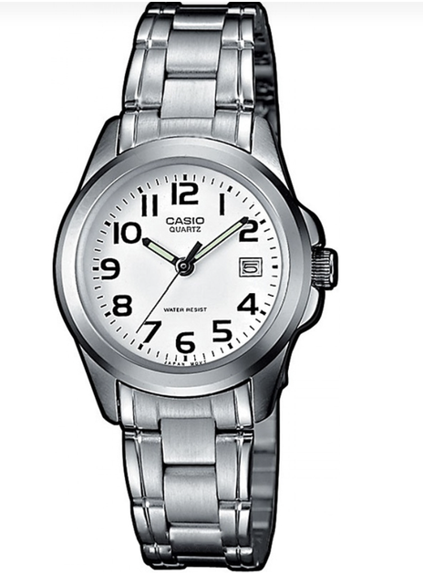 Женские часы Casio LTP-1259PD-7BEF Белые с серебристым – фото, отзывы ...