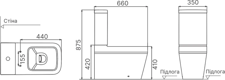 Унітаз-компакт DEVIT Optima Rimless зі сидінням Soft Close дюропласт 3110140 – фото, відгуки ...