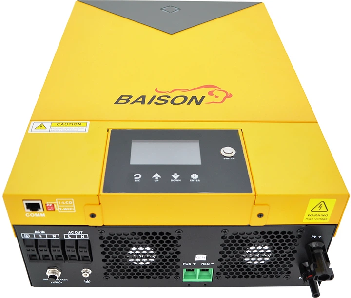 Автономний перетворювач інвертор для сонячних батарей BAISON MPS-VIII-PRO 4200W 24V струм заряду ...