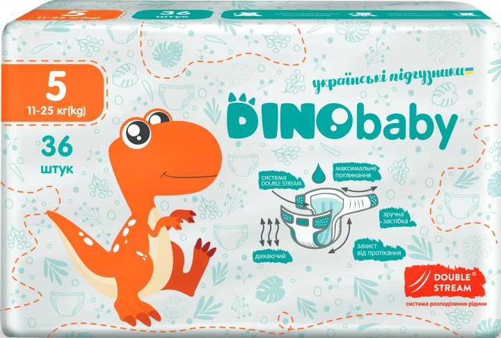 Подгузники детские DinoBaby 5 (11-25кг) 36шт 4823098410614 – фото ...
