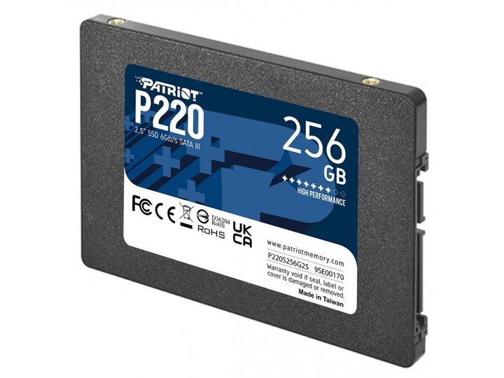 Твердотельный накопитель SSD Patriot P220 256Gb SATA3 TLC (P220S256G25 ...