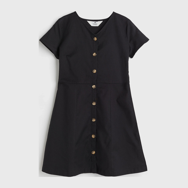 Подростковое летнее платье для девочки H&M 061047029_black 170 см ...
