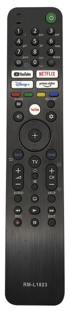 Пульт для телевізорів SONY RM-L1823 RMF-TX600E LCD TV NETFLIX YOUTUBE ...