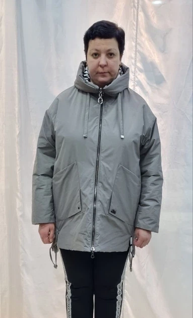 Двухсторонняя женская куртка Mishele 1018-1В Капучино 62 – Брендовая одежда | ROZETKA