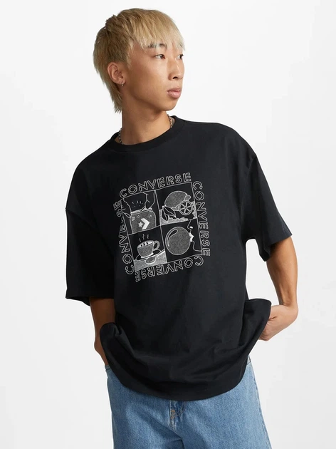 Футболка Converse Converse Asmr Tee Converse Black 10024612-001 XL ...