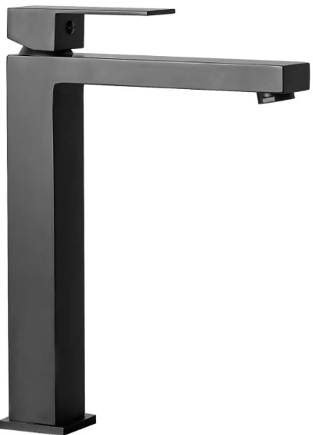 Смеситель для раковины (умывальника) Rea Fenix Black High черный ...