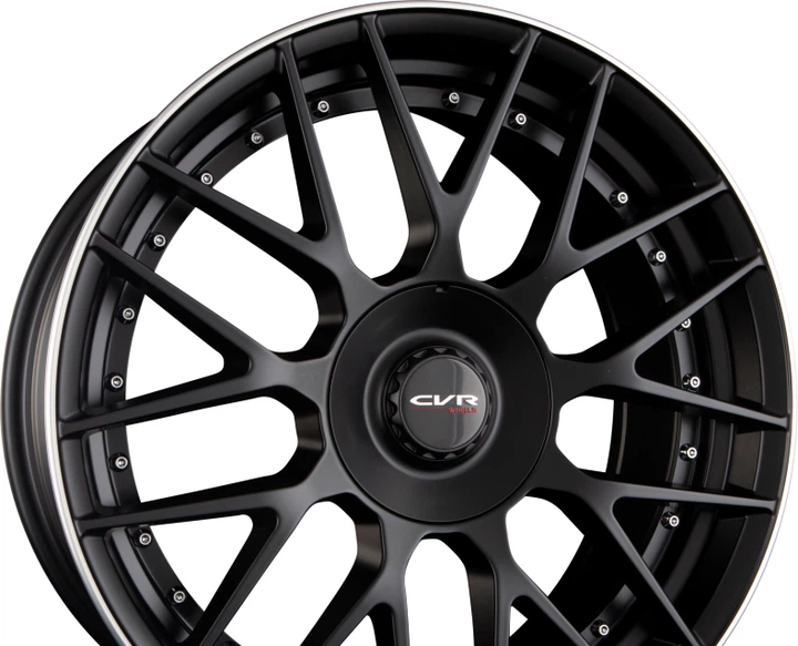 CVR-WHEELS CVR3 Flat Black Rim Polished R19 W8.5 PCD5x112/120 ET35 ...