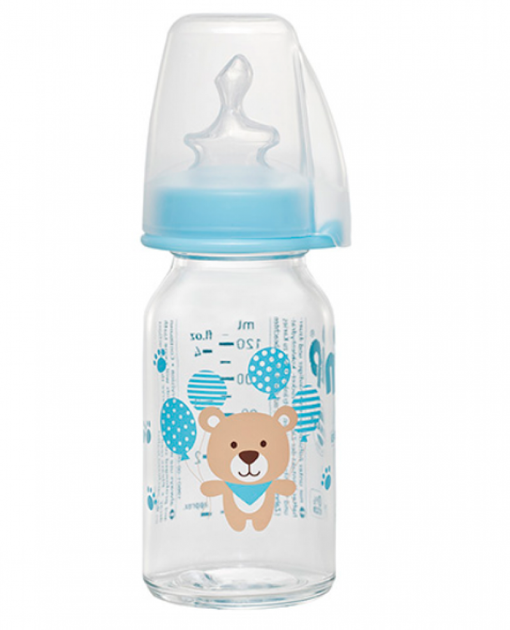 Бутылочка стеклянная антиколиковая 125 мл Nip Nip 35069 Голубой 35069 ...