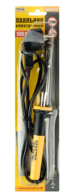 Паяльник електричний MASTERTOOL 100 Вт 220 V/50 Hz 450°С 44-0010 – фото, відгуки, характеристики ...