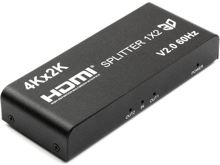 Сплиттер PowerPlant HDMI 1x2 V2.0, 3D, 4K (CA912476) – купить онлайн на ...