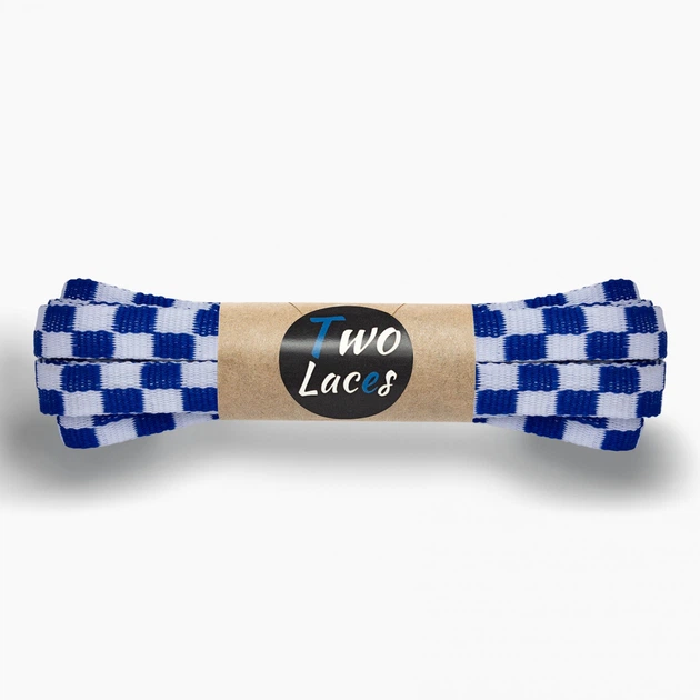 Шнурки для спортивной обуви TWO LACES плоские, 8 мм, длина 120 см, бело ...