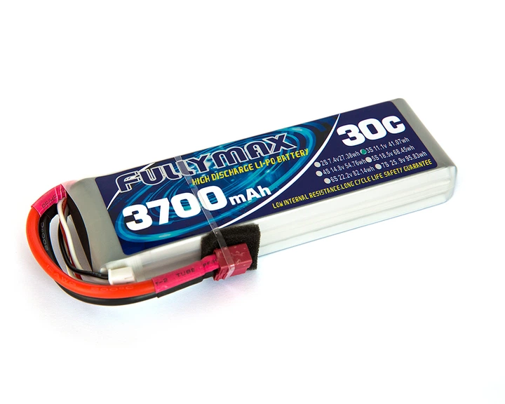 Акумулятор Fullymax 11.1 V 3700mAh Li-Po 3S 30C T-plug – фото, відгуки ...