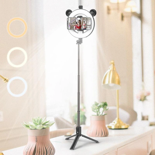 Кольцевая лампа Borofone BY6 PerfectPic fill light live broadcast holder 17 см (BY6) – фото ...