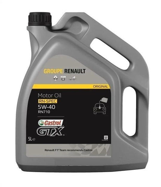 Моторне масло Renault Castrol GTX RN-Spec 5W-40 (RN710) 5л 7711658111 ...