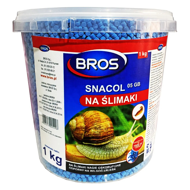 Польский Металльдегид Bros Snacol от слизней 1 кг – низкие цены, кредит ...
