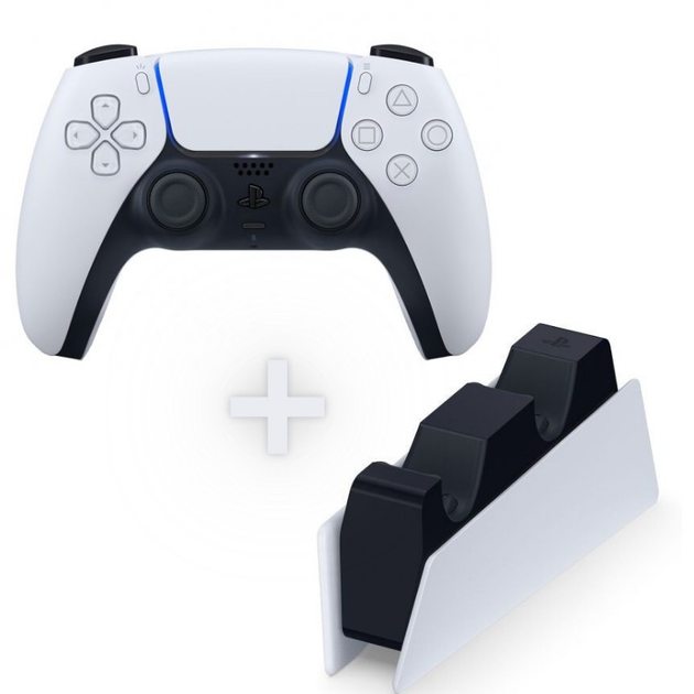 Комплект Геймпад Бездротовий Контролер Sony PlayStation (PS5) DualSense ...