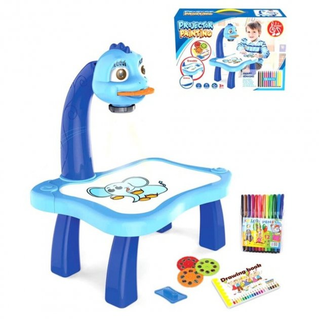 Детский столик A-Toys для рисования с проектором YM6446/6556 синий ...
