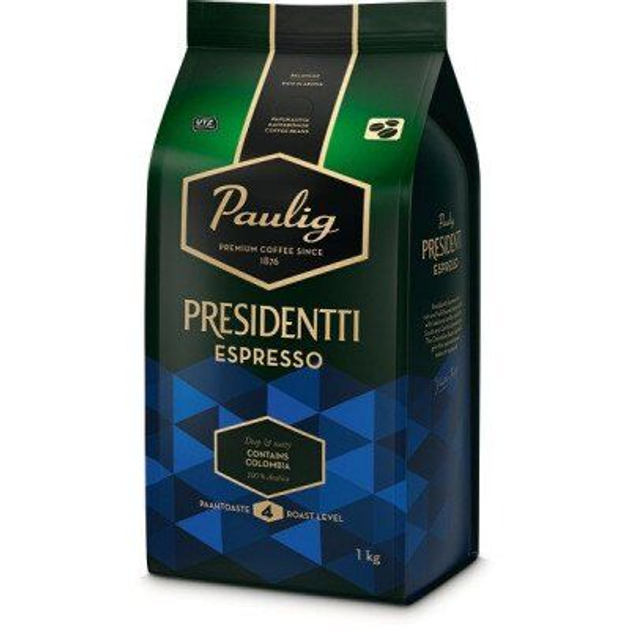 Купить Кофе в зернах Paulig Presidentti Espresso 1 кг – ROZETKA ...