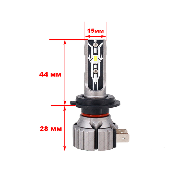 Светодиодные LED лампы головного света CYCLONE LED H7 6000K type 32 ...