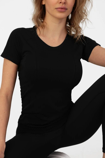 Футболка жінча фітнес Avecs 30446/1 L (46) Чорний від продавця: MXS Power – в інтернет-магазині ...