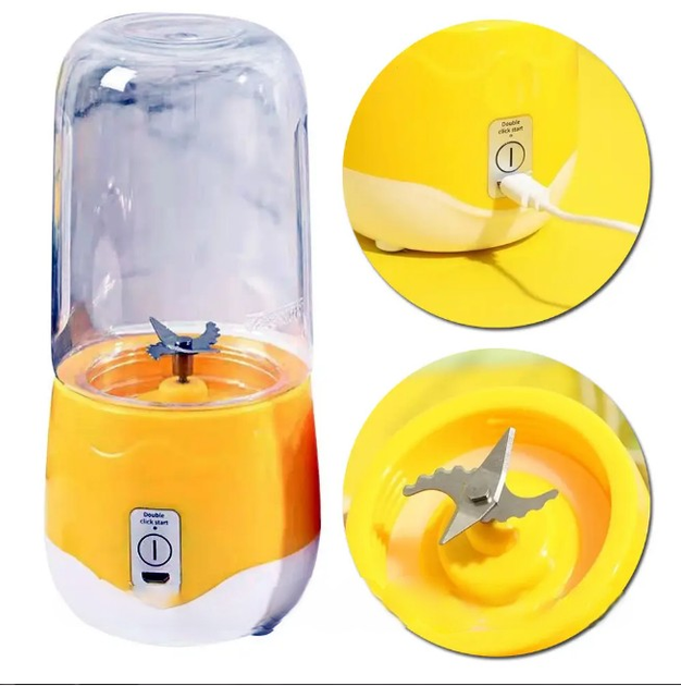 Чашка блендер CHUBBY DM-888 1800 мАг 30W із зарядкою від USB 400 мл ...