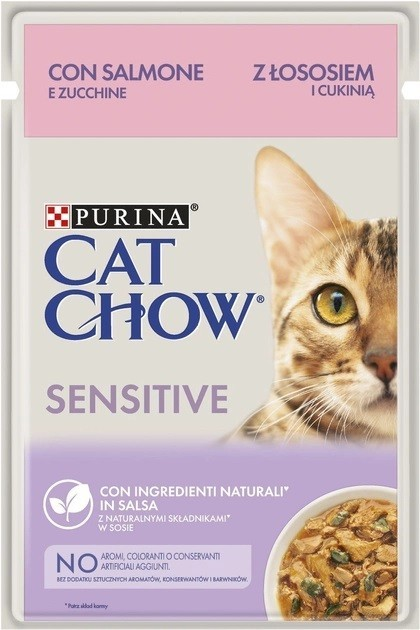 Волоий корм для дорослих кішок Purina Cat Chow шматочки в підливці з ...