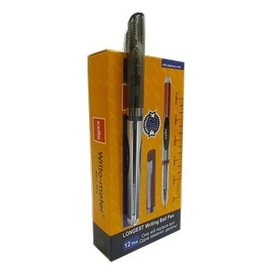 Ручка шариковая Cello WRITOMETER BALL PEN (пишет 10км) черная CL-8048 ...