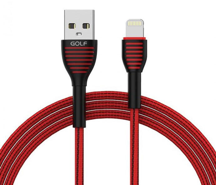 USB кабель для зарядки Golf GC-74 USB - Lightning 3А 1 метр Red 90752 ...