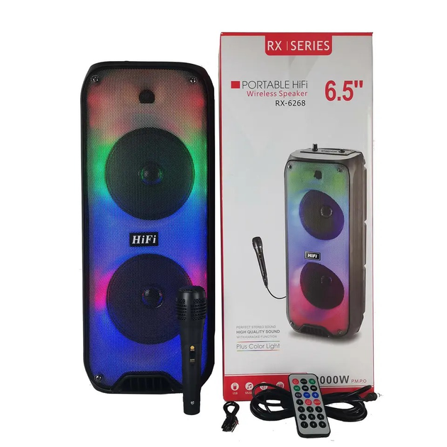 Портативная акустическая система с караоке микрофоном Winso RX-6258-6,5 ...